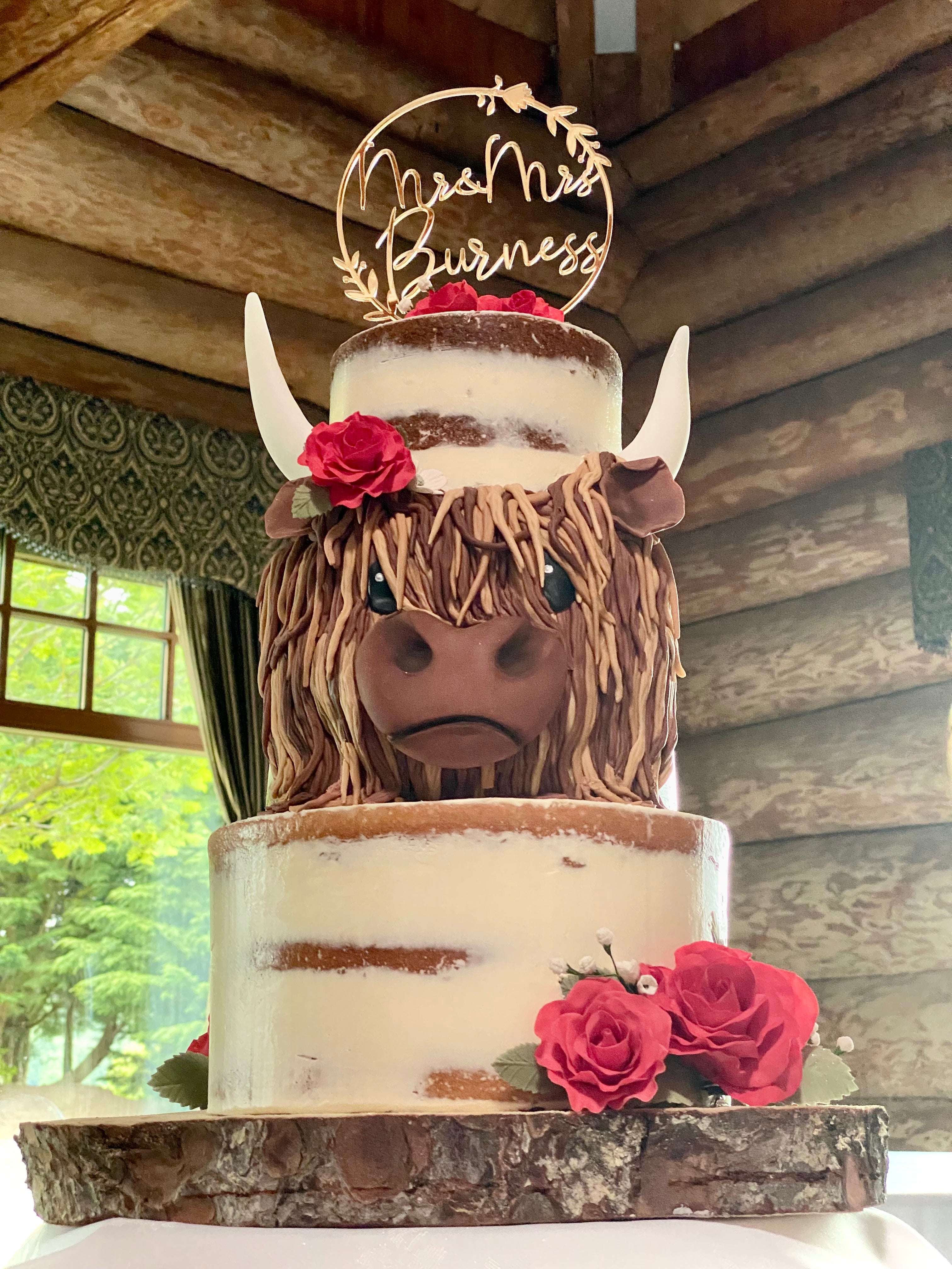 Highland Cow Wedding – Wild Rose Bakery